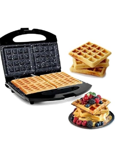 750W Home Waffle Maker - Non-stick coated plates - Cool-touch body and ...