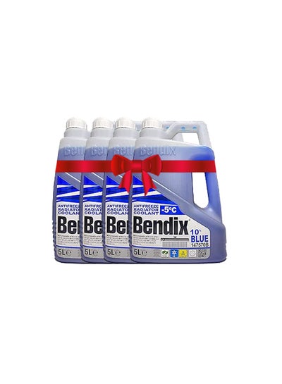 سعر Pack of 4 Bendix coolant, blue color, 5 liters, antifreeze فى مصر ...