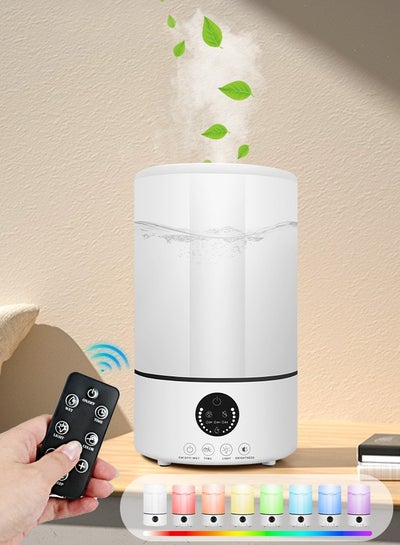 3L Air Humidifiers, Ultrasonic Top Fill Cool Mist Humidifiers, with ...