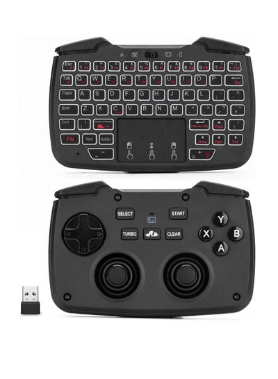 RK707 Mini Keyboard and Mouse Combo with Trackpad Media Game Controller ...
