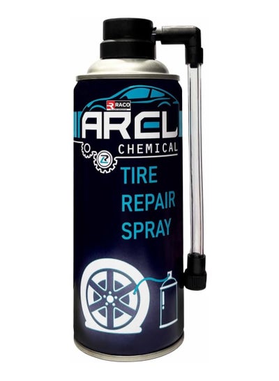 RACO Arel Tire Repair Spray Quick Fix for Punctures, Emergency Tire ...
