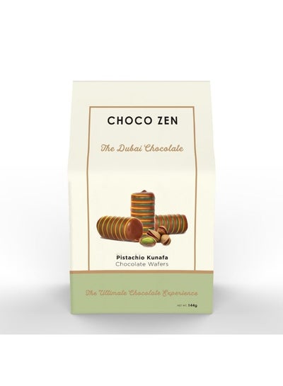 Choco Zen Pistachio Kunafa Chocolate Wafer Rolls 144g price in UAE ...