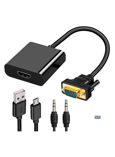 VGA to HDMI Adapter, 1080P VGA Male to HDMI Female Converter for ...