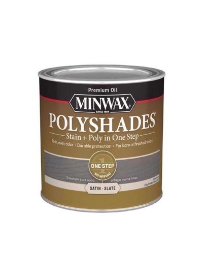 Polyshades One Step Wood Stain and Polyurethane Finish Satin Slate 0 ...