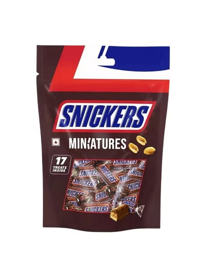 Snickers Peanut And Caramel Chocolate Bar Miniatures Pack- 150gms price ...