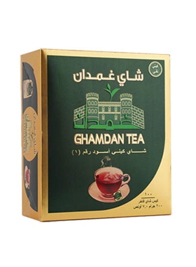 سعر Ghamdan Black Tea, 100 Tea Bags فى السعودية | نون السعودية | كان بكام