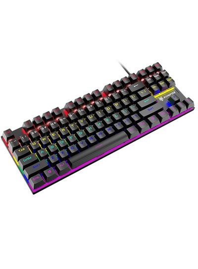 English Arabic Mechanical Gaming Keyboard with RGB LED Rainbow Backlit ...