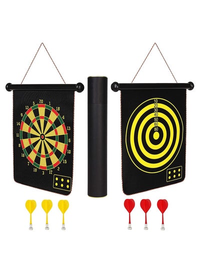 Magnetic Dart Board for Kids, Double Sided Dart Board Games Set, Indoor ...