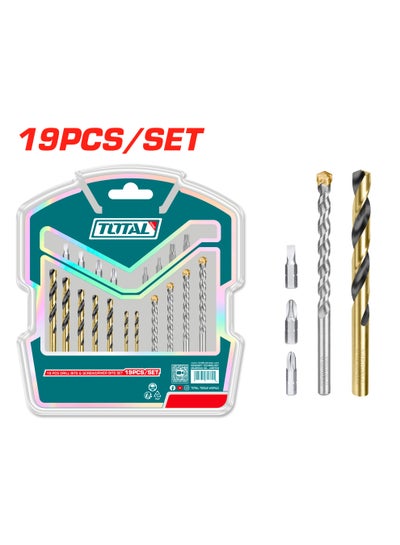 سعر طقم بنط حدادى + خرسانه + سنون مفكات 19 قطعه من توتال TACSDB1901 فى ...