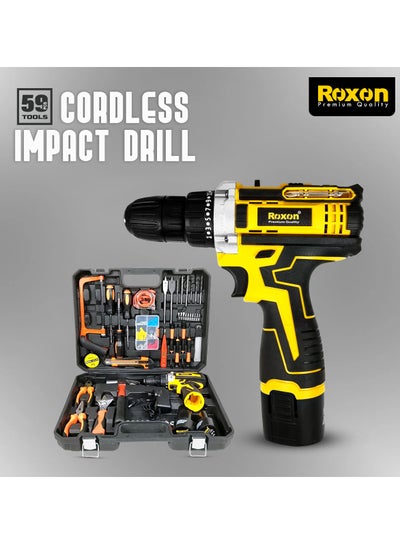 سعر ROXON RX12VCD Premium Quality 12V Li-ion Cordless Impact Drill with ...