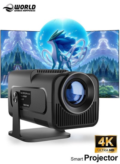 Mini Portable 4K Projector, 1080P Smart Projector with 300 Ansi Lumens ...