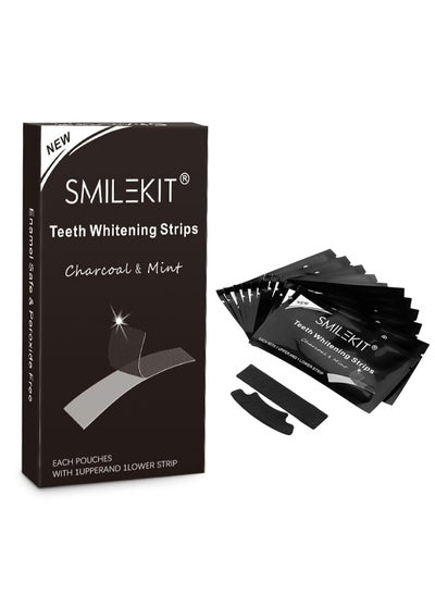 سعر 7Pcs Teeth Whitening Strip Kit with Activated Charcoal Professional ...
