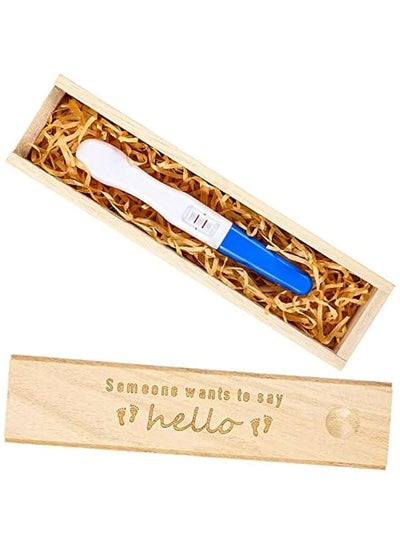 Pregnancy Test Keepsake Box Surprise Pregnancy Announcement Box Wooden ...