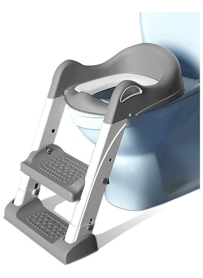 Stool Cushion Adjustable Step Stool Potty With Cushioned Toilet Seat ...