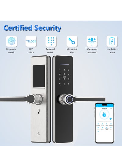 Smart lock Door Lock Stainless Steel Digital Fingerprint price in Saudi ...