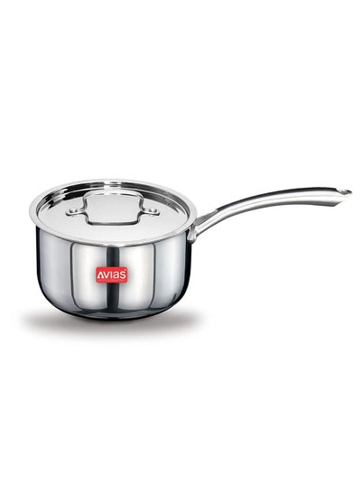 Avias Riara Triply Saucepan with Lid / 18 cm Stainless Steel Sauce Pan ...