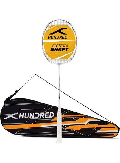 Flutter S Zoom Carbon Fibre Strung Badminton Racket (78g, Maximum ...