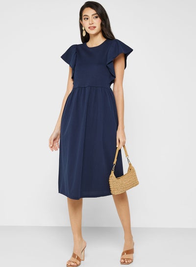 Ruffle Sleeve Tiered Dress price in Saudi Arabia | Noon Saudi Arabia ...