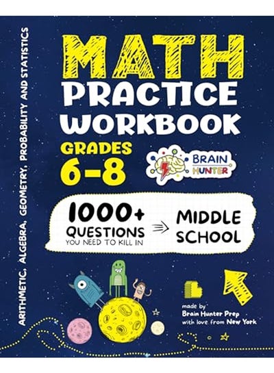 سعر Math Practice Workbook Grades 68 1000 Questions You Need To Kill In ...