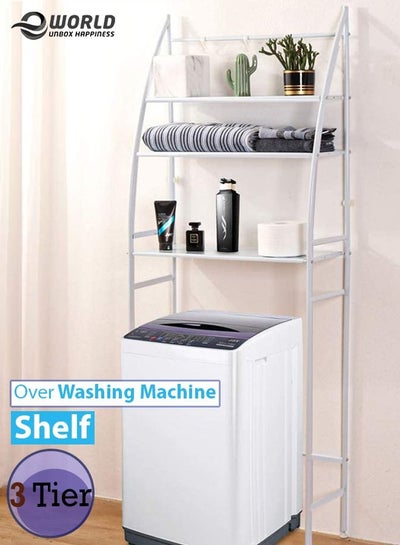 3-Tier Shelf Over the Washing Machine Laundry Storage Organizer ...