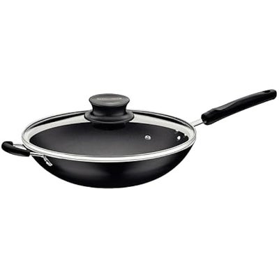 Loreto 32Cm 44L Graphite Aluminum Wok Pan With Interior Starflon Max ...