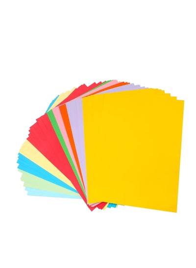 100 Sheets Colored Paper, A4 80gsm Color Paper sheets for Decorating ...