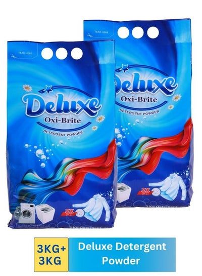 Deluxe Oxi Brite Detergent Powder 3kg with Fresh scent for Automatic ...