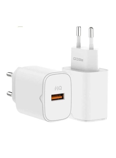 RECCI 18W QC 3.0 Fast Wall Charger, Single USB-A Port Adapter - RC51E ...