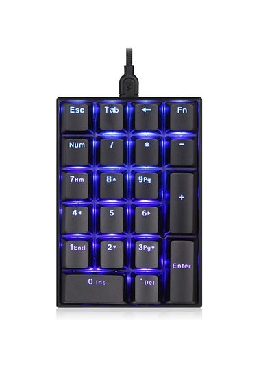 K23 Mechanical Numeric Keypad Red Switch Wired 21 Keys Mini Numpad ...