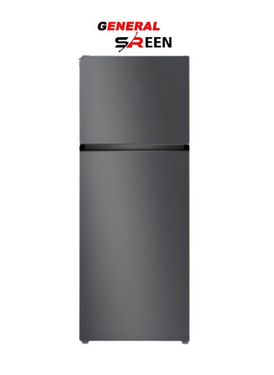 General SREEN Top Mount No Frost Refrigerator 16.60 Cu Ft Dark Silver ...