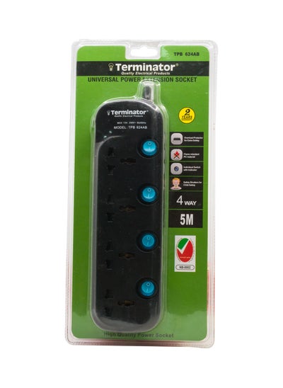 Terminator 4 Way Universal Power Extension Socket 5 Meter price in UAE ...