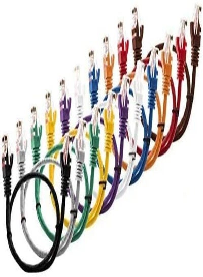 DKURVE® Multi color cable 10 pack Cat6 UTP cables (1M) price in UAE ...
