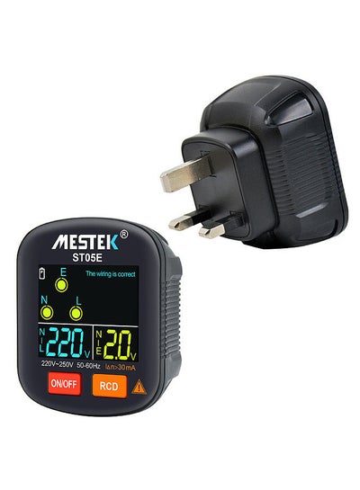 30-250V Portable Digital Socket Tester Detector RCD Voltage Tester ...