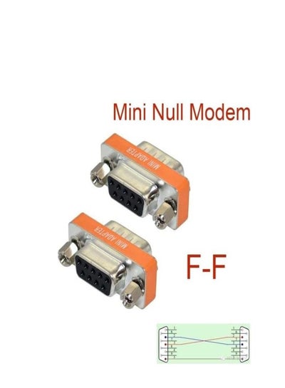 DB9 Mini Null Modem Adapter Gender Changer (Female to Female) price in ...