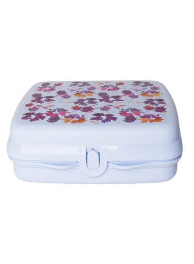 سعر Tupperware Sandwich Box Lunch Box Flowers + Mini Strainer Purple فى ...