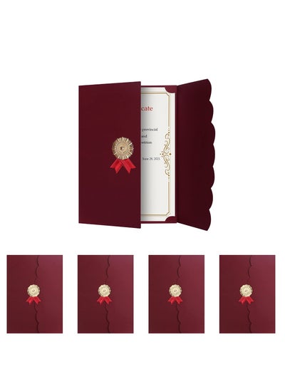 5pcs A4 Certificate Holder Graduation Diploma Cover Degree Certificate ...