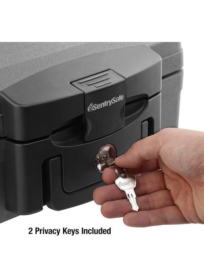 Sentry Safe Safe Box, Fireproof Waterproof, Lock Box, Black, Exterior ...