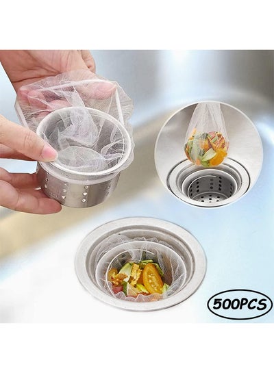 500Pcs Sink Strainer Mesh Bags, Disposable Mesh Bags for Kitche ...