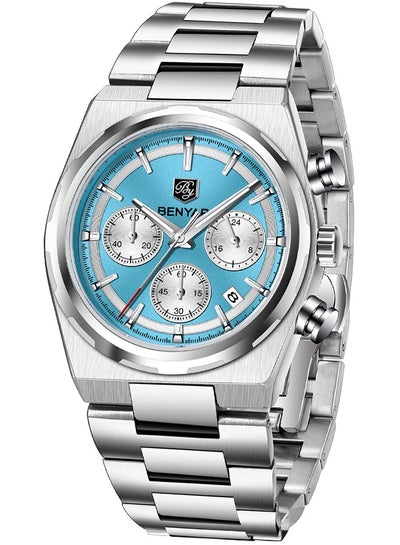 Men's Luxury Quartz Watches, 40MM Stainless Steel Waterproof Frame ...