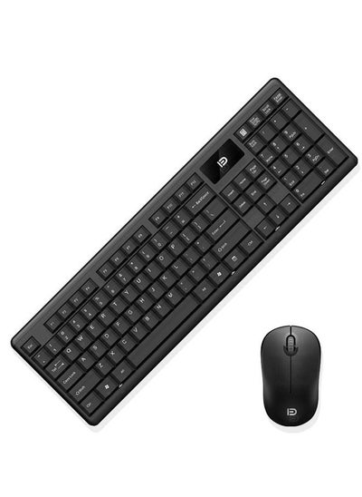 Wireless Keyboard And Mouse Combo Cimetech Compact Full Size Wireless