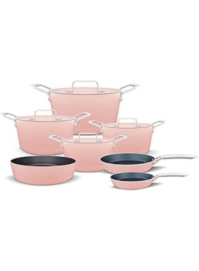 trueval Diamond 11-piece set (18-20-24-28 cm pots, 20-26 cm frying pan ...