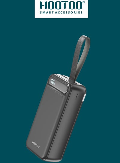 Hootoo 30000mAh Power Bank with 3 Outputs (2 x USB-A, 1 x USB-C), Battery Display, 20W Fast ...