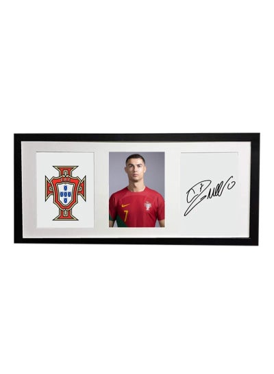 Cristiano Ronaldo Portugal FIFA World Cup Autographed Poster with Frame ...