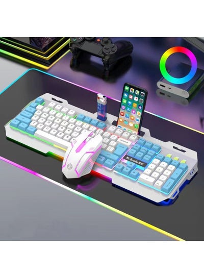 K-Snake Mechanical Feel Keyboard Mouse Kit USB Wired 104 Keycaps ...