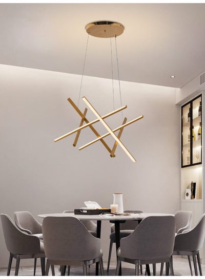 6565-GD 6 Light Dimmable LED Chandelier With 3 Brightness Levels ...