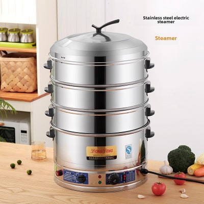 Steam Dumplings Fish Steam Cooker 52cm four layers (timing ...