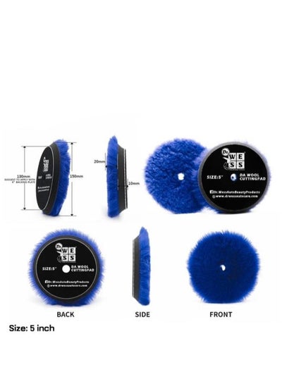 سعر Dr Wess Long Wool Dual Action Cutting Pad, 3-Inch Size, Blue فى مصر ...