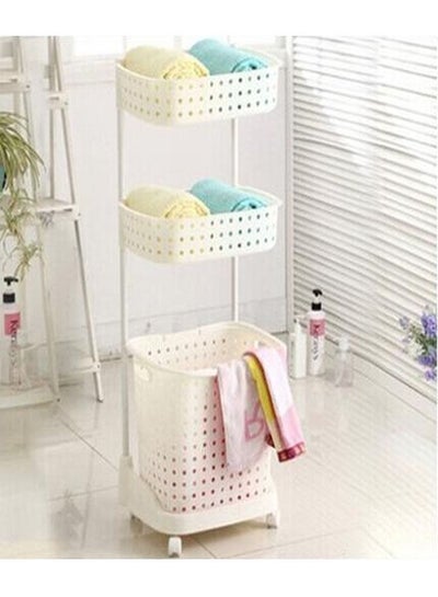 3-Tier Laundry Basket with Rolling Wheels price in UAE | Noon UAE | kanbkam
