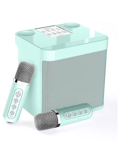 Karaoke machine with 2 wireless microphone speaker system singing ...