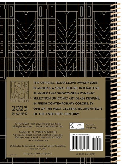 Frank Lloyd Wright 2023 Planner price in UAE | Noon UAE | kanbkam